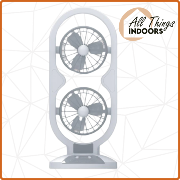 Akari LED Rechargeable Twin Turbo Fan ARF-3606G | Lazada PH