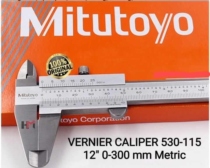 MITUTOYO 530-115 SIGMAT / VERNIER CALIPER 12" (0-300MM) JANGKA SORONG | Lazada Indonesia