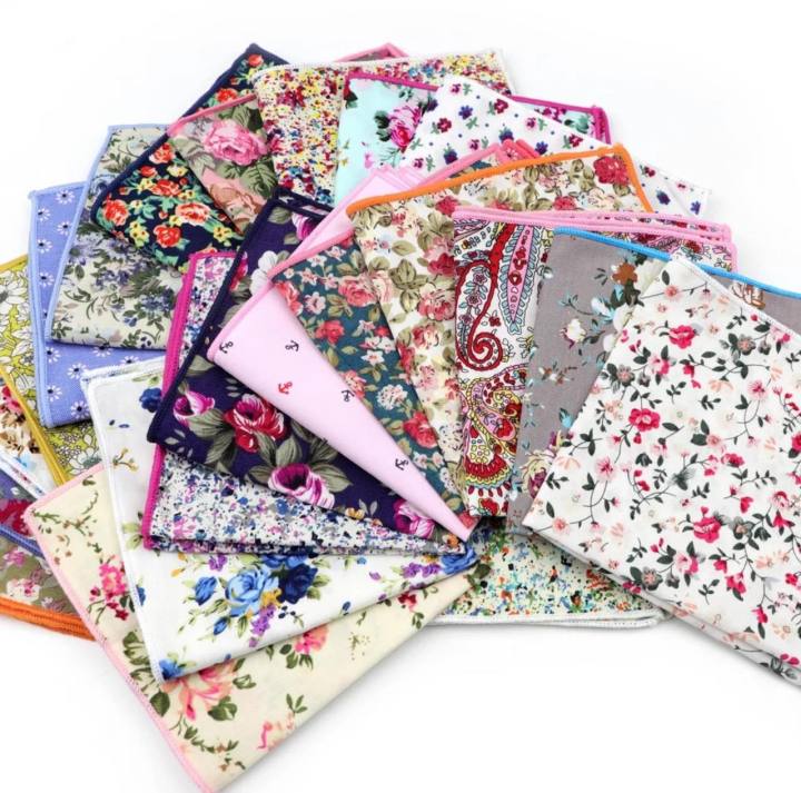 6pcs12pcs RANDOM WOMEN HANDKERCHIEF FLOWER FLORAL DESIGN UNISEX | Lazada PH