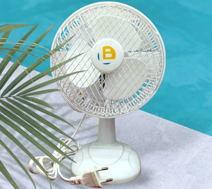 💥HOT SALE💥LA BOLATA Fan BLUE New Electric Fan Clip Air Works Table Desk ...