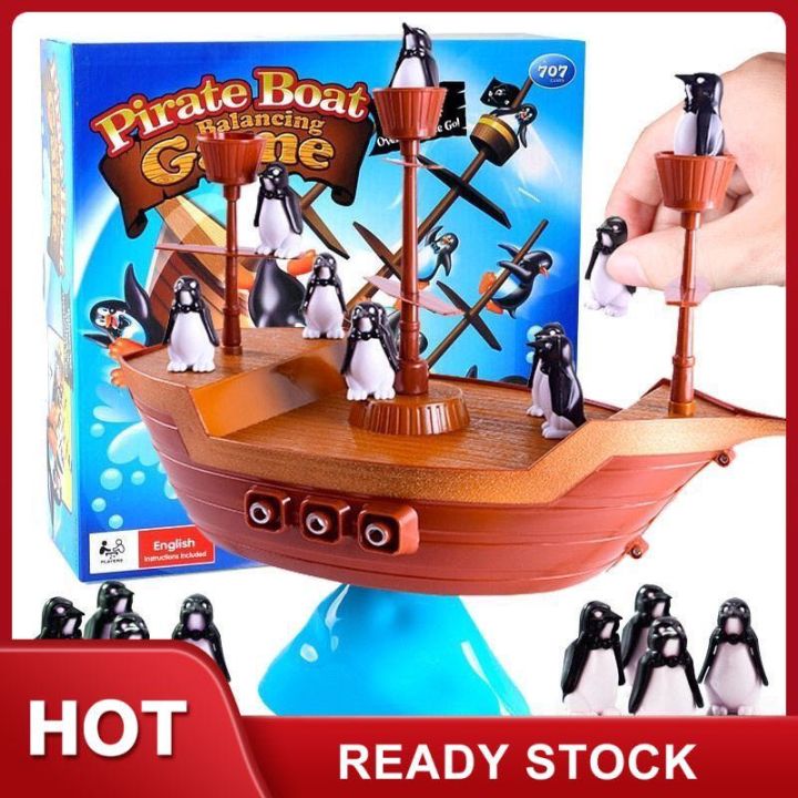 Penguin Pirate Boat Balancing Game/Penguin Pop n Drop/ Penguin Trap ...