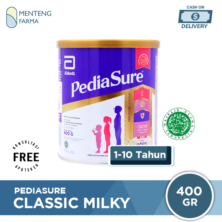 Pediasure Classic Milky 400 Gram - Susu Pendukung Nutrisi Pertumbuhan ...