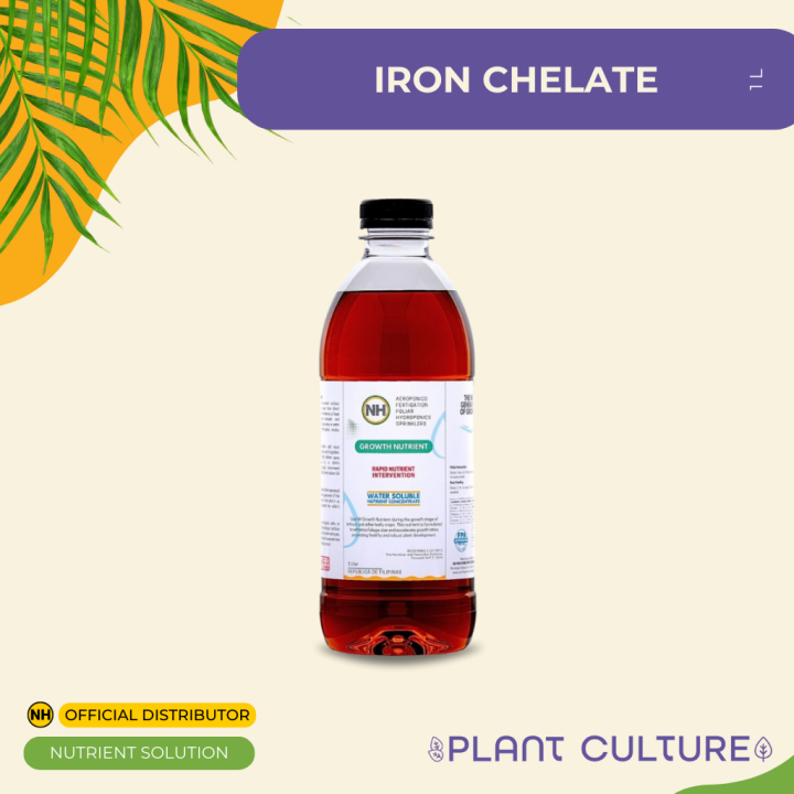 NutriHydro Iron Chelate Plus Rapid Nutrient Intervention Hydroponics 1L ...