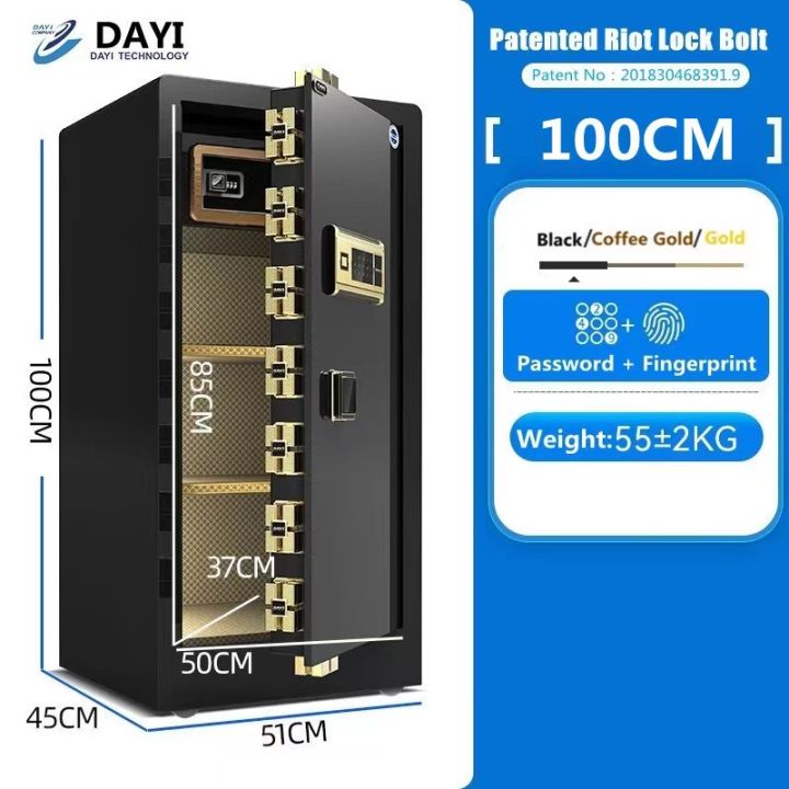 100CM Fireproof Safe Box Jewelry Home Hotel Lock Keypad Black Digital ...