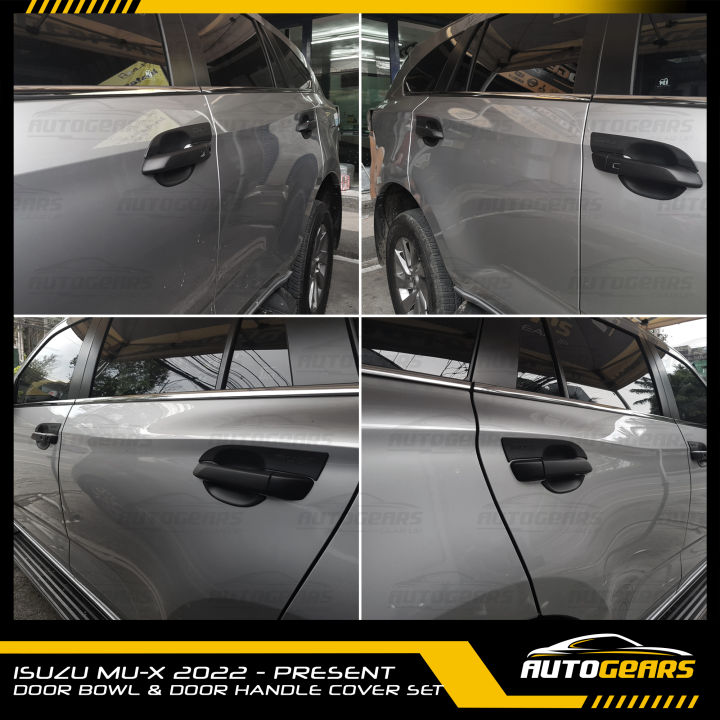 ISUZU MUX MU-X (2022 - 2024) Door Bowl & Door Handle Cover Matte Black | Lazada PH