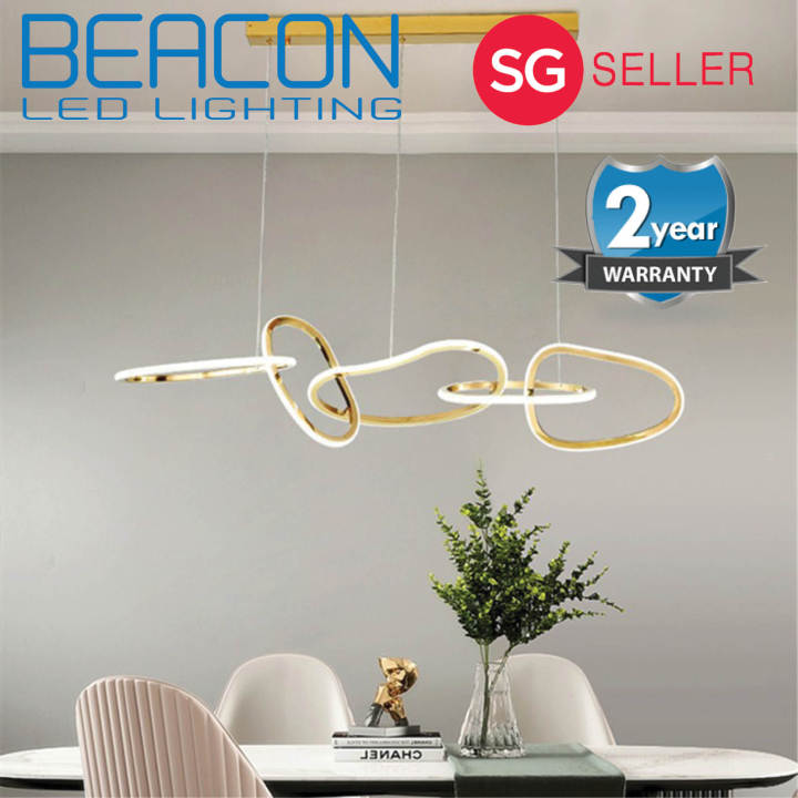 BEACON LED (LOCAL SELLER WITH WARRANTY) Gold Classic Pendant Light With ...
