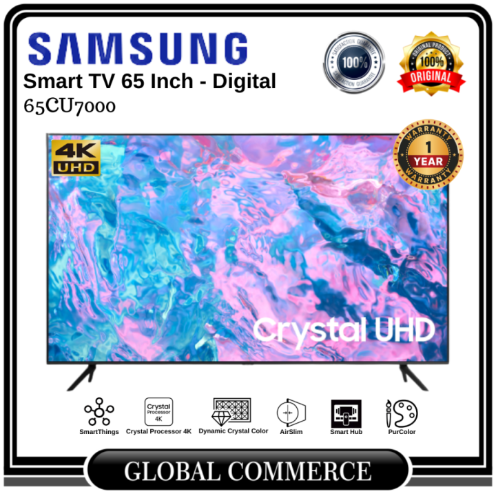 Samsung 65CU7000 Smart TV 65 Inch Crystal UHD 4K UA65CU7000KXXD ...
