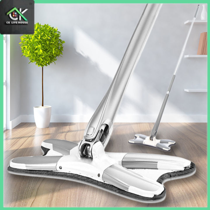 (READY STOCK) X-type hand-washing flat mop household floor mop tile ...
