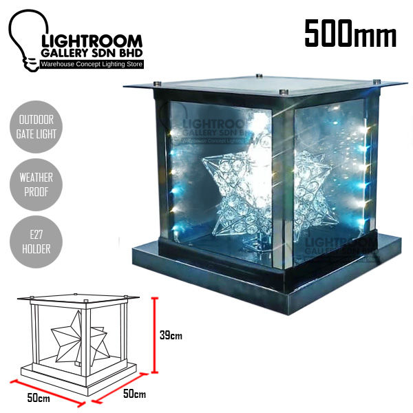 7799 OUTDOOR LED CRYSTAL STAR SHAPE GATE LAMP / MODERN OUTDOOR ...