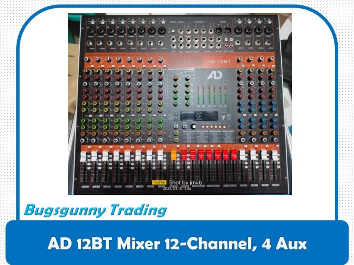 AD 12BT Mixer 12-Channel, 4 Aux | Lazada PH