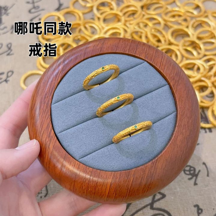 Sarkin Nezha devil child make sea Qiankun ring female niche design ring ...