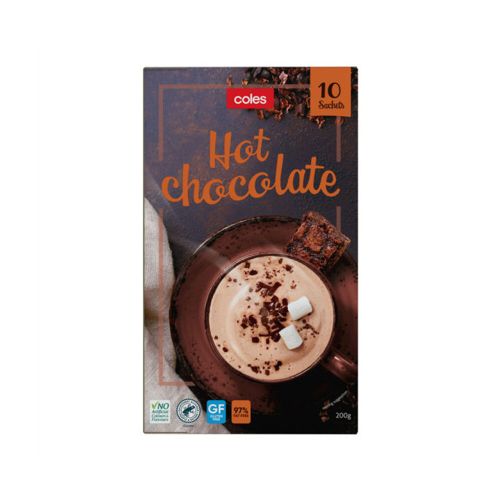 Coles Hot Chocolate Sachets 10 pack | Lazada