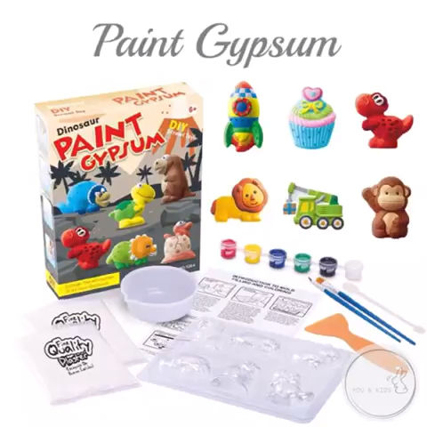 【M’sia Ready Stock】DIY Plaster Painting Toy / Painting Gypsum Kids Art ...