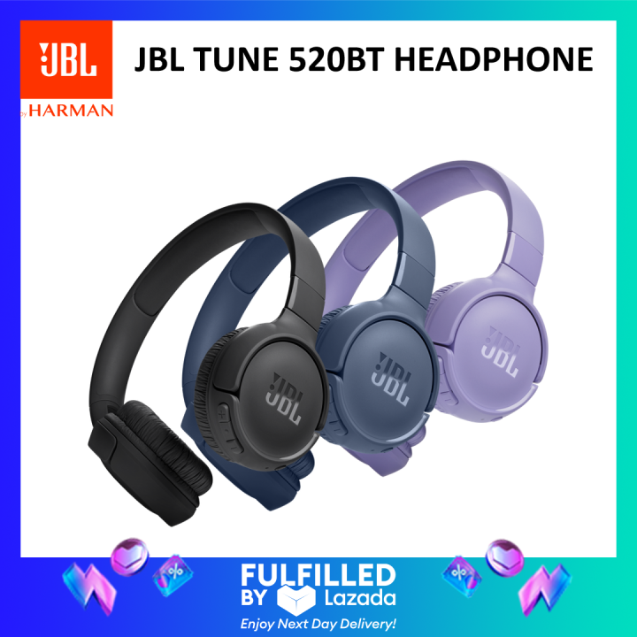 JBL Tune 520BT On Ear Headphones - Up to 57hours battery life and speed ...