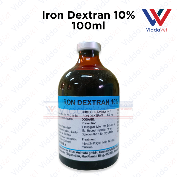 Viddavet Iron Dextran 10% 100ml | Lazada PH