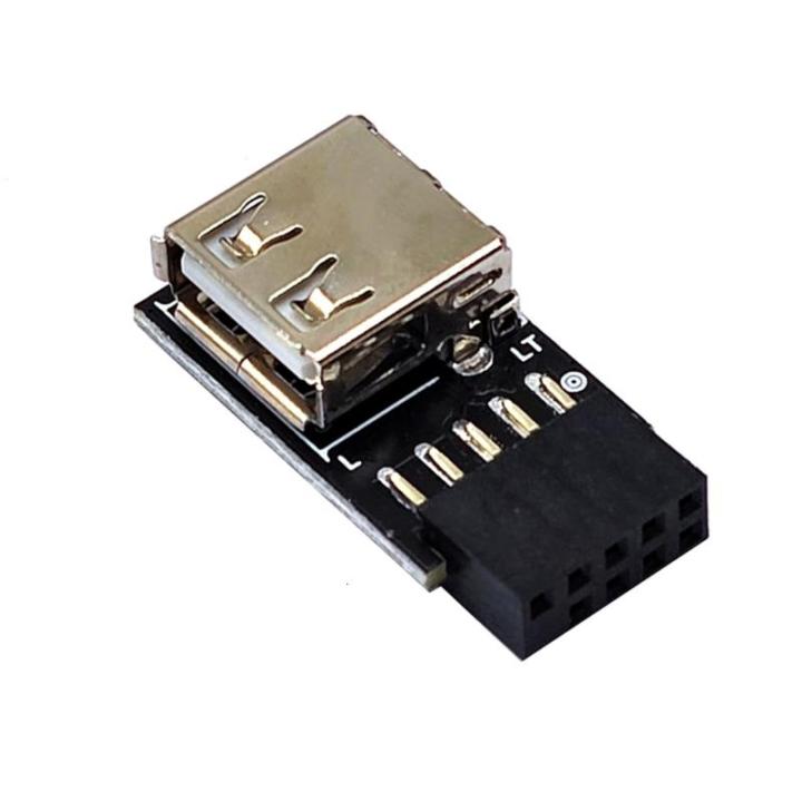 USB 2.0 Adapter Converter 9 Pin to Single A Female for Motherboard ...