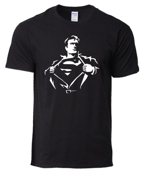 Superman Open Shirt by Godzilla Tee™ DC Superhero Tshirt Unisex / Men ...