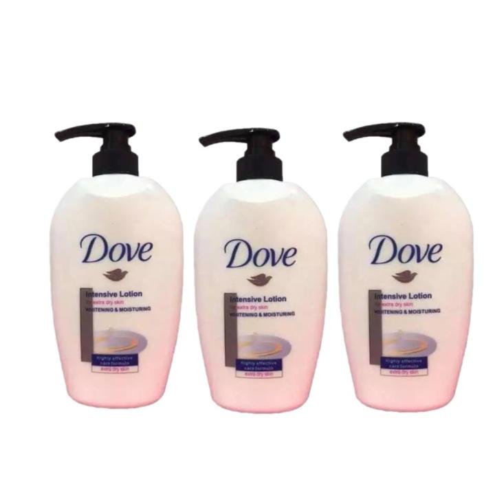 MJ Z&C SHOP ( set of 3 ) DOVE INTENSIVE LOTION 600ml | Lazada PH