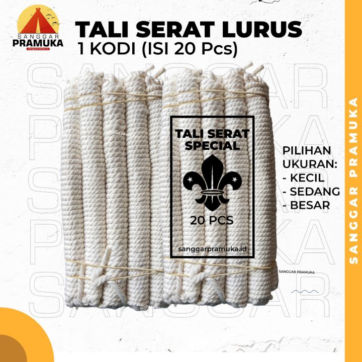 [1 Kodi] Tali Serat Lurus / Tali Pramuka / Tali Tambang / Tali ...