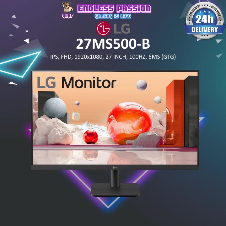 LG 27MS500-B — 27" IPS Full HD Gaming Monitor | Lazada Singapore