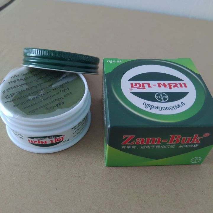 Zambuk Ointment Balm 36g – Original Thai Herbal Formula for Pain, Cuts ...