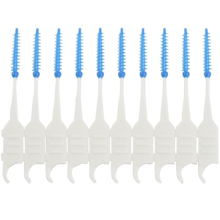 (HAJR) 40pcs Teeth Toothpicks Dental Floss Picks Interdental Brush ...