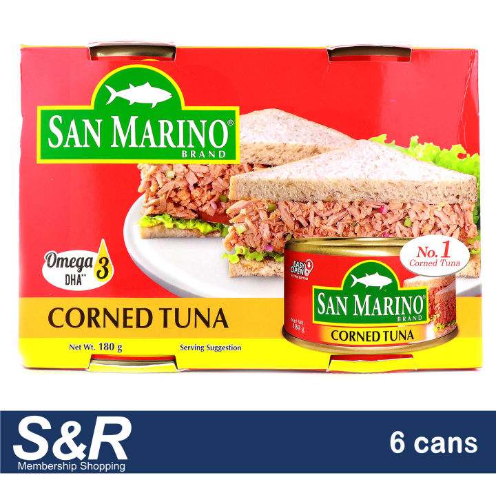 San Marino Corned Tuna 6 x 180 g | Lazada PH