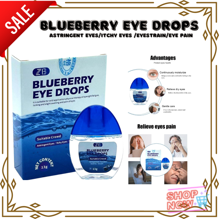 ORIGINAL Blueberry Eye Drops Suitable for cold application physical ...