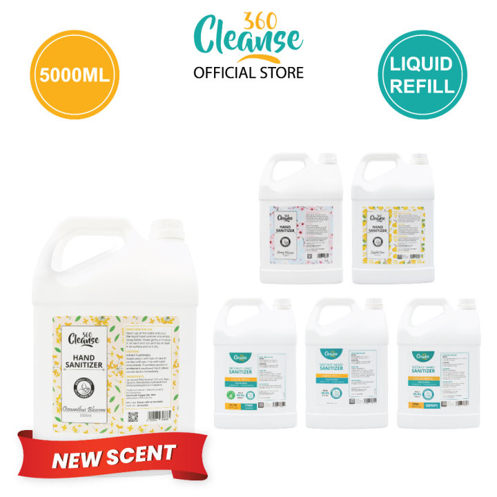 ⭐READY STOCK⭐ Cleanse360 Hand Sanitizer 75 Alcohol LiquidSpray Refill - 5000ml 5L 5 Liter ...