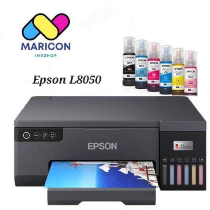 Brandnew Printer Epson L8050 6 colors Wifi Ready w/ ink original 057 ...