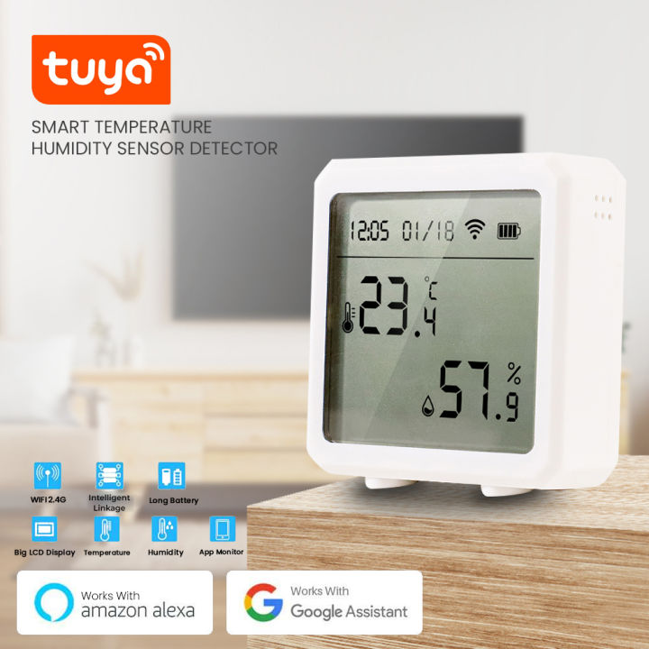 Sensor Deteksi Suhu dan Kelembaban Udara Voice Kontrol Dapat Terhubung ...