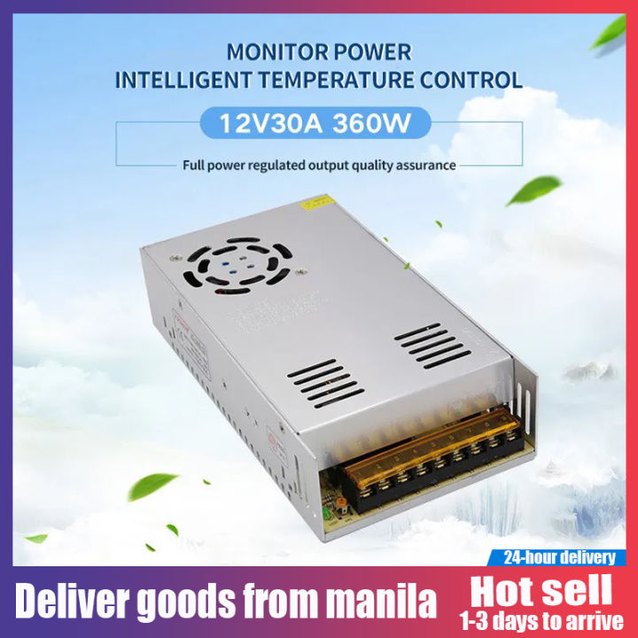 Original + 24 hours delivery DC 12v Power Supply 12V30A 360w / 12V20A 250W/ For Radio Base, LED ...