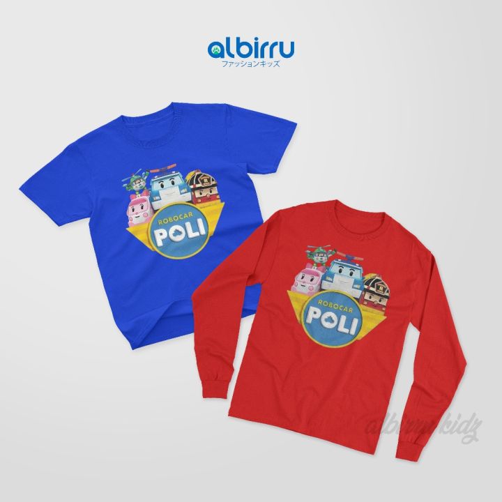 Robocar Poli Kaos Baju Anak Laki Laki Perempuan Unisex Lengan Pendek ...