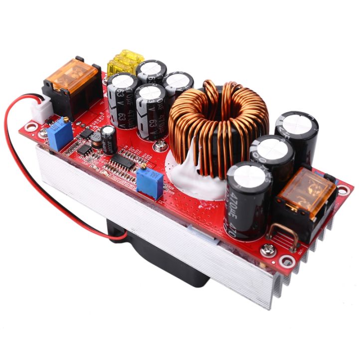 1800W 40A DC-DC DC Constant Voltage Constant Current Boost Converter Boosts 10-60V By Fan for 12 ...