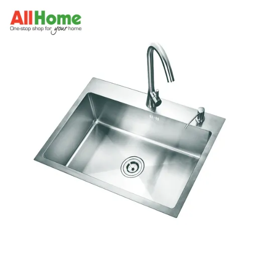 Kitchen Sink Stainless Steel SUGI Shm2418 304 Single Bowl 24X18X8.7 ...