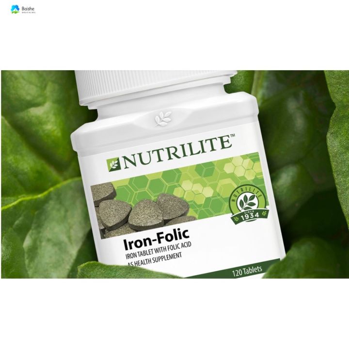 Nutrilite Daily Iron Folic Acid Supplement - 120 Tablets for Energy and ...
