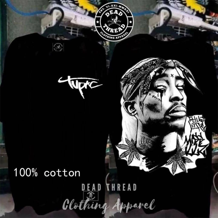 2PAC T-Shirt Tupac Shakur Customized Cotton Clothing Design Culture ...