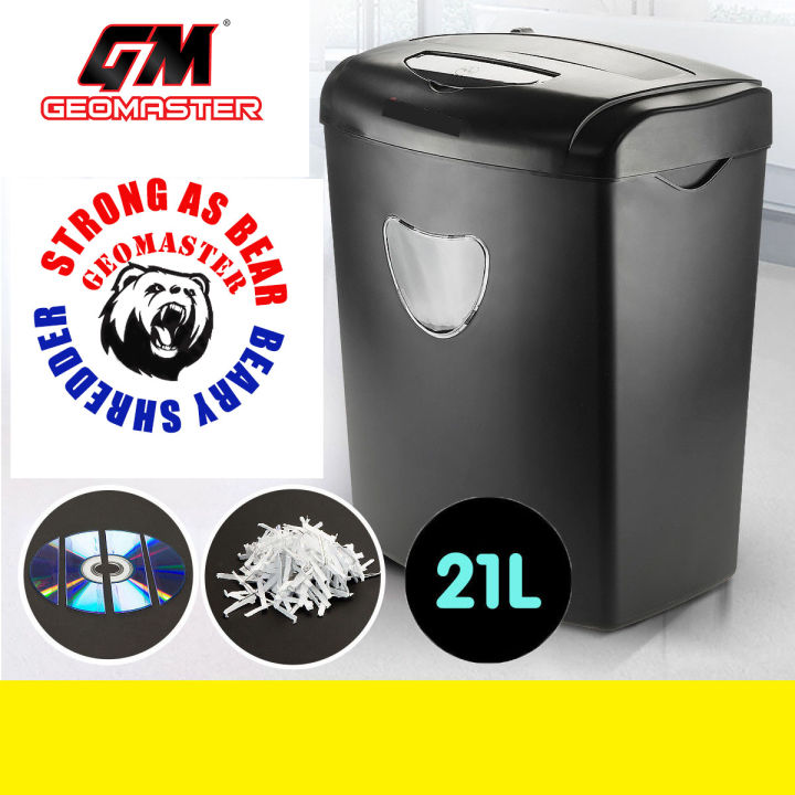 Heavy Duty Paper Shredder Machine - Shred CD / Credit Card Cross Cut ...