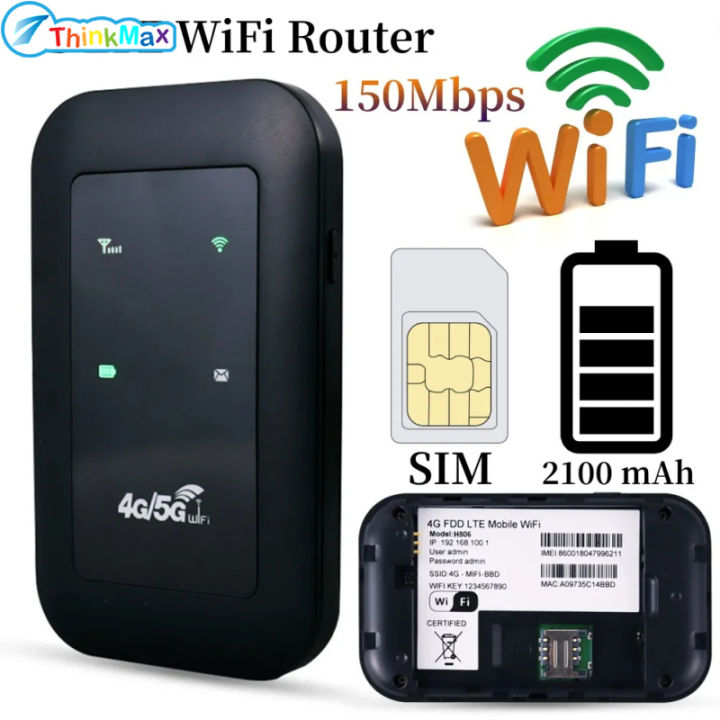 Portable WiFi 150Mbps LTE USB Portable Router Pocket Mobile Network ...