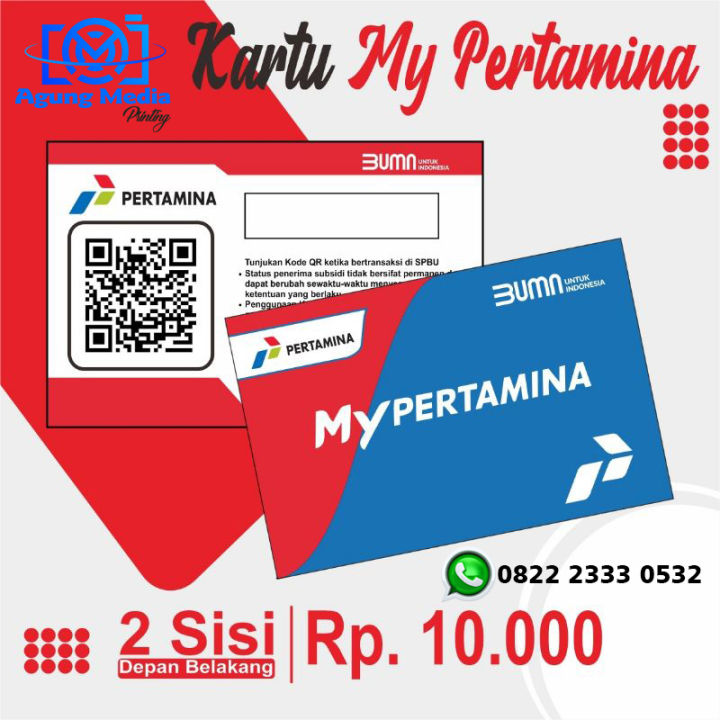 SEHARI JADI / CETAK KARTU MY PERTAMINA CUSTOM DESIGN | Lazada Indonesia