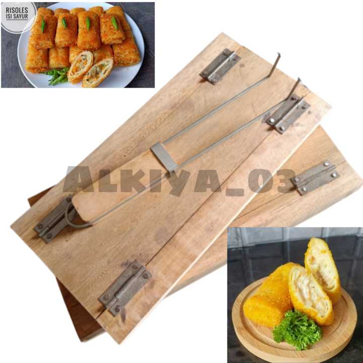 Papan lipat risolles /alat lipat risoles dan garpu pencelup adonan ...