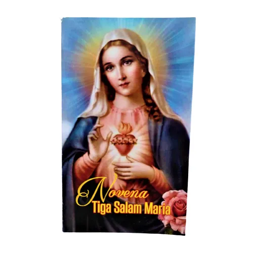 Lembar Doa Novena Tiga Salam Maria Rosario Kaplet Lembaran Traktat ...