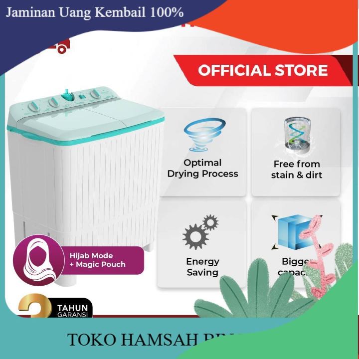 POLYTRON Mesin Cuci 2 Tabung 10 Kg Primadona Giant Series Hijab PWM 1076G Garansi Resmi | Lazada ...