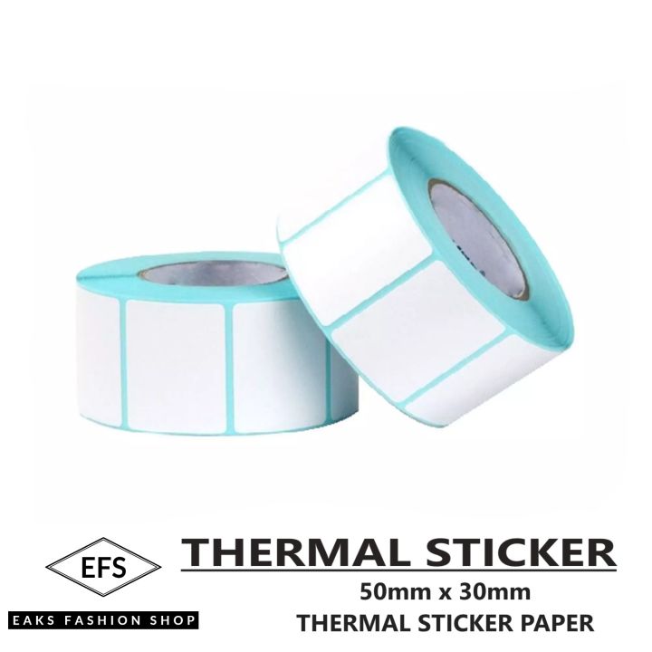 50mm*30mm Thermal Sticker Paper for Thermal Printer | Lazada PH