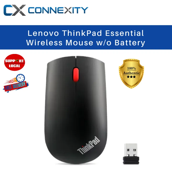 Lenovo THINKPAD ESSENTIAL WIRELESS MOUSE W/O BATTERY 4X30M56888 Lenovo ...