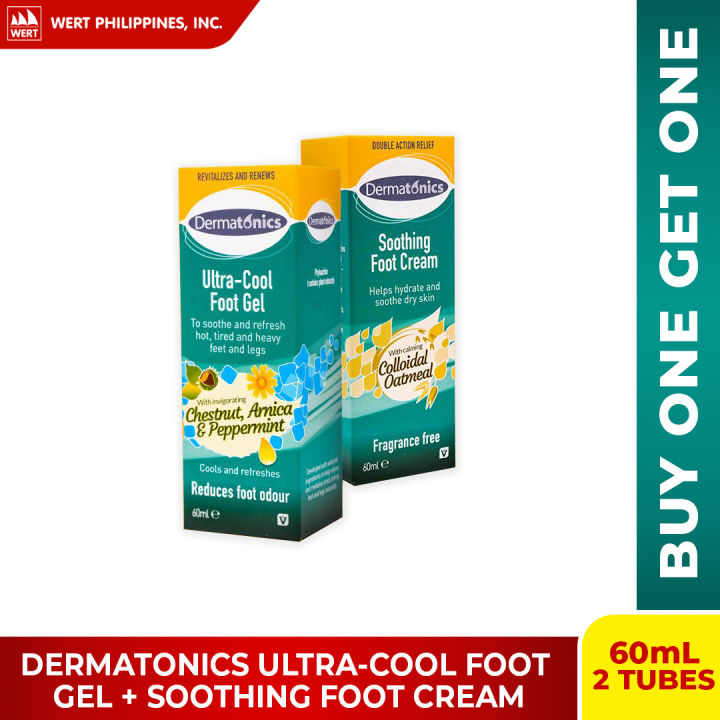 Dermatonics Ultra-Cool Foot Gel 60mL + Free Dermatonics Soothing Foot ...
