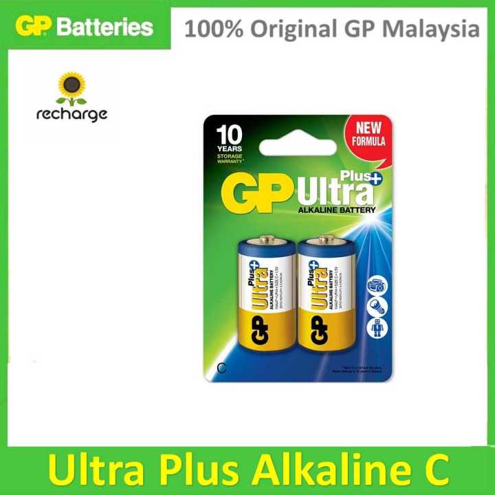 GP ULTRA ALKALINE PLUS C SIZE BATTERY | Lazada