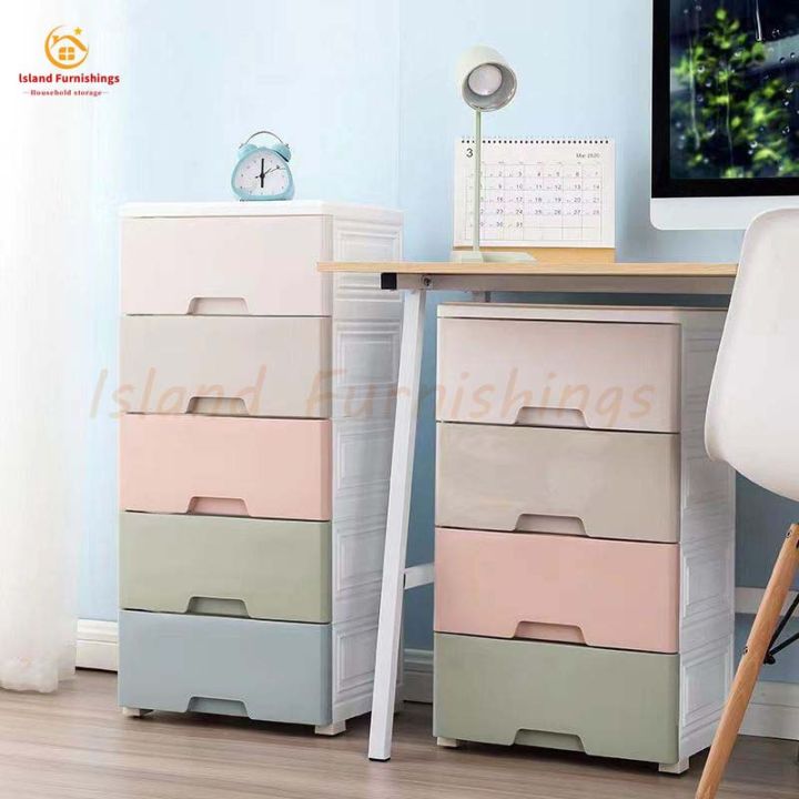 Cabinet Drawer 36cm wide With Wheels drawer Wardrobe Storage Plastic ...