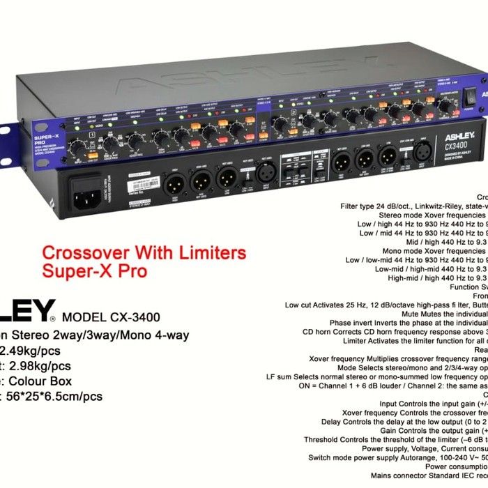 CROSSOVER ASHLEY CX3400 WITH LIMETERS SUPER X PRO ORIGINAL | Lazada ...