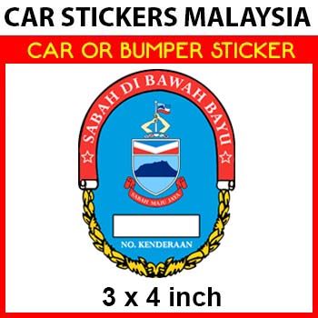 Sabah Padi [ CSM ] CAR STICKER OR BUMPER STICKER OR MOTOR SMALL ...